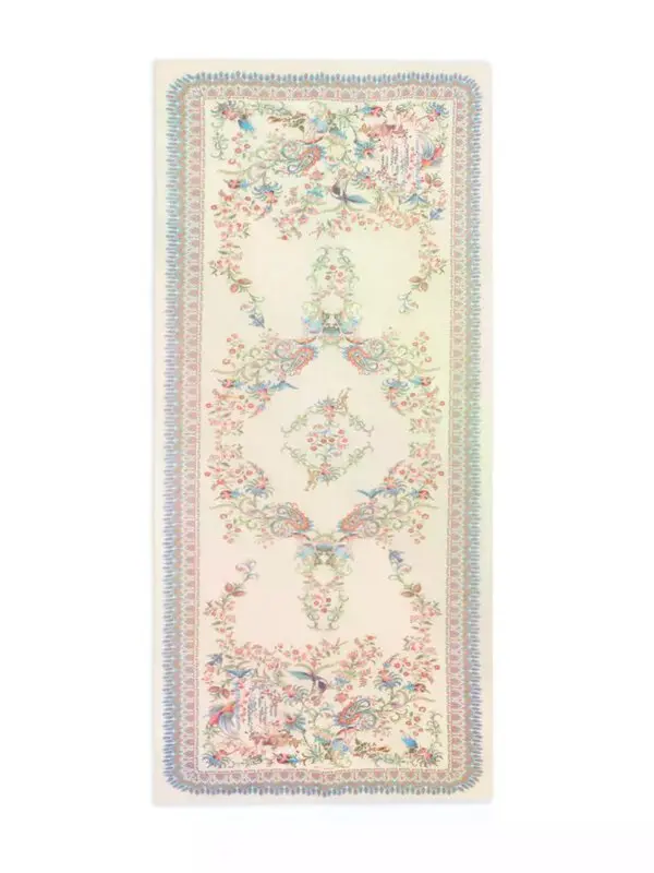 Etro Floral-print Scarf - Neutrals