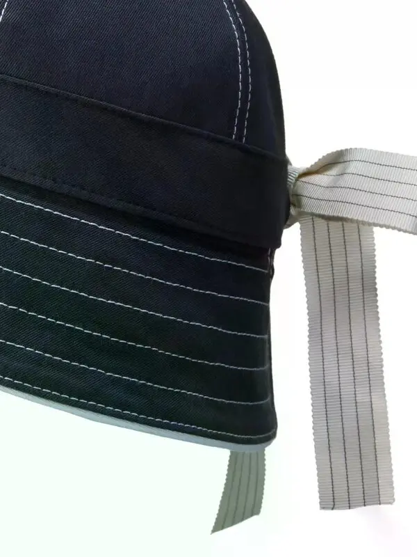 MAISON MICHEL Trey Striped-design Beret