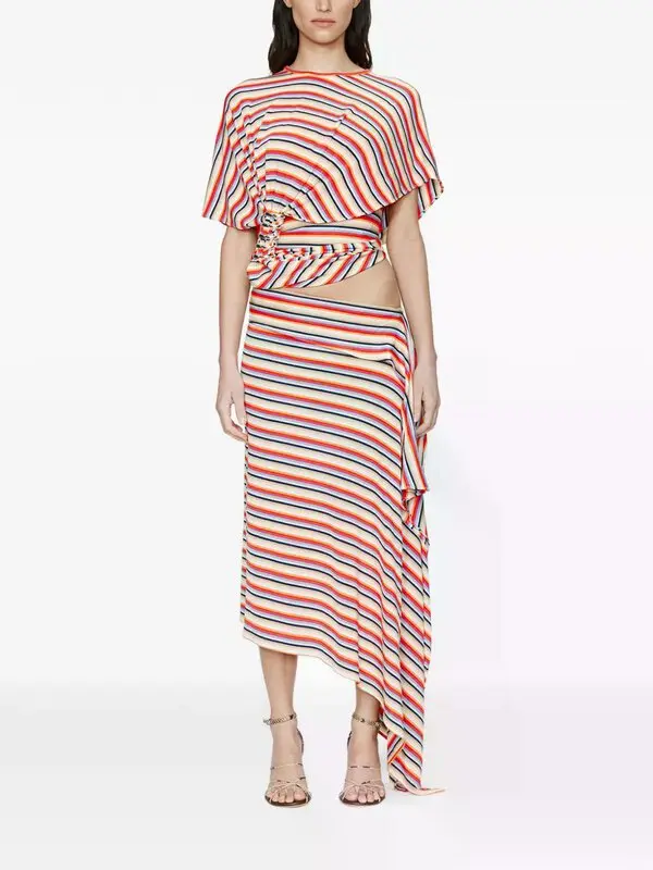 Christopher Esber Calypso Coiled Striped T-shirt