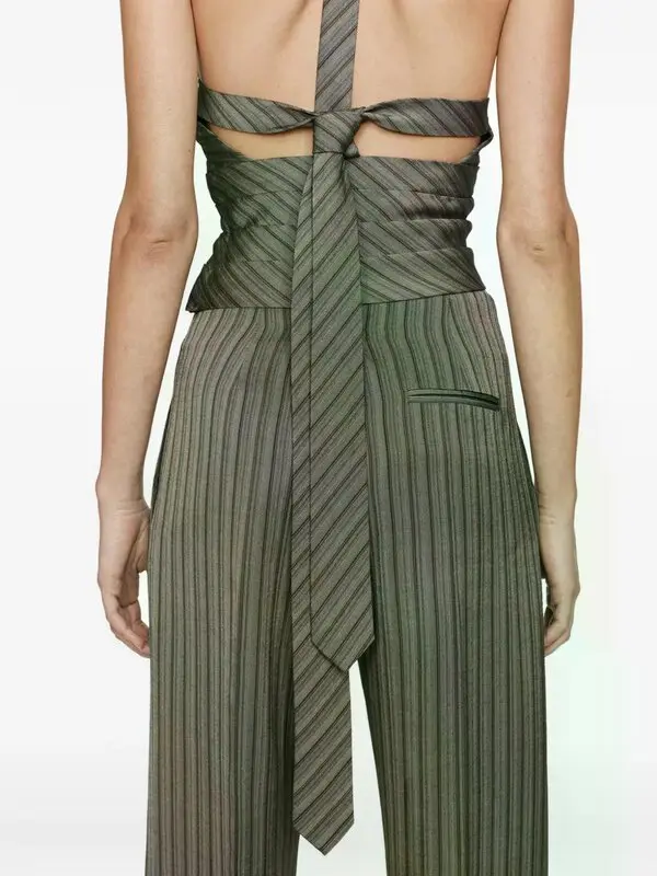 Christopher Esber Reyer Striped Tie Top