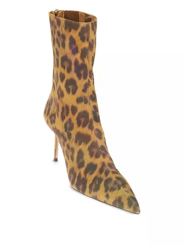 AQUAZZURA Montmartre Leopard-print Ankle Boots