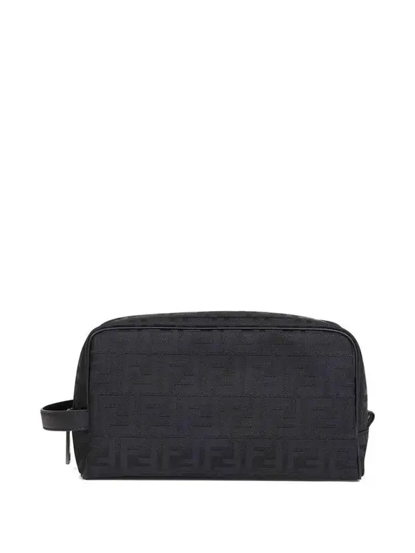 Fendi Padded Handle Wash Bag - Black