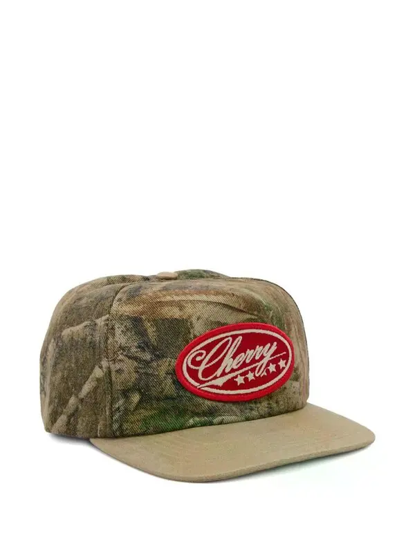 CHERRY LA Five Star Panelled Baseball Cap - Green