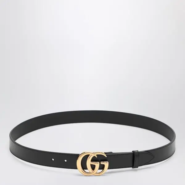 Gucci Gg Marmont Belt With Gg Buckle - Black