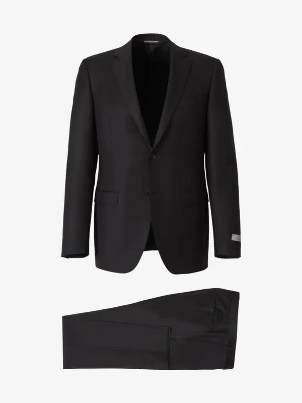 Canali Straight Wool Suit - Straight Jeans