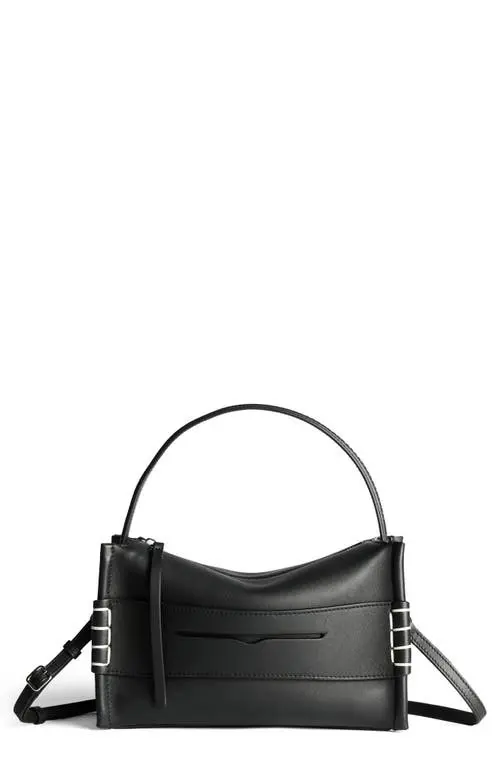 JW Anderson Small Loafer Leather Top Handle Bag - Black