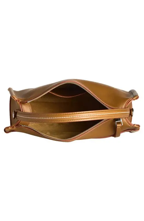 JW Anderson Small Loafer Leather Top Handle Bag - Tan