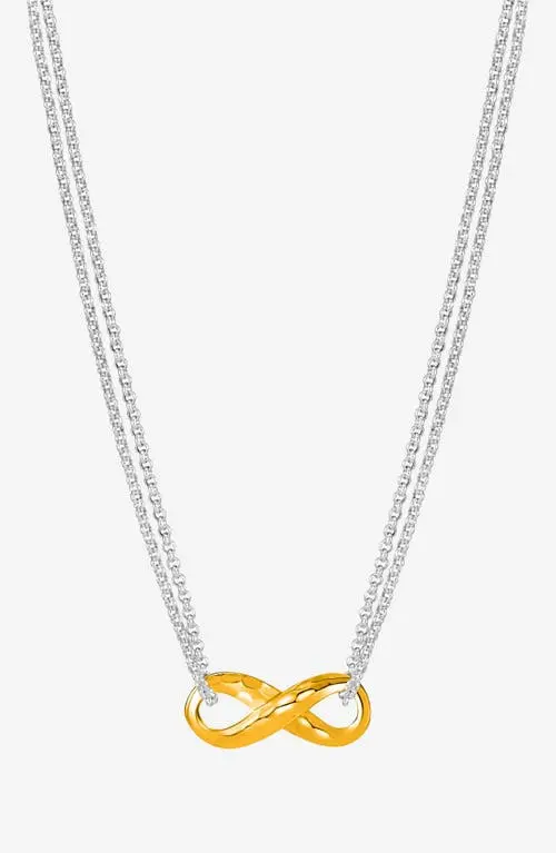 DOWER & HALL Entwined Infinity Pendant - Silver And Gold