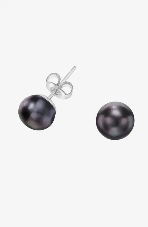 DOWER & HALL Freshwater Pearl Stud Earrings - Sterling Silver