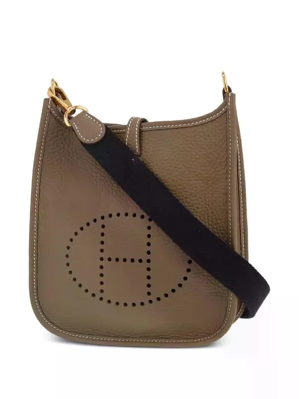 Hermès 2023 Mini Evelyne Crossbody Bag - Neutrals