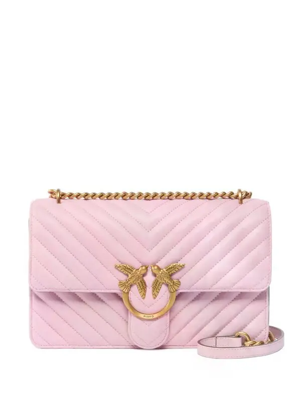 Pinko Medium Shoulder Bag Love Bag One Chevron - Pink