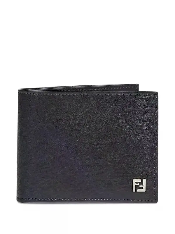 Fendi Squared Metal Wallet - Black
