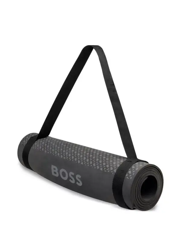 BOSS Logo-print Yoga Mat - Grey