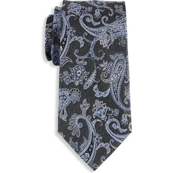Michael Kors Paisley Textured Neck Tie - Black