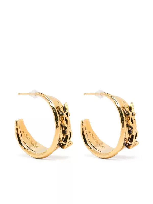 Saint Laurent Creoles Roche Earrings - Gold