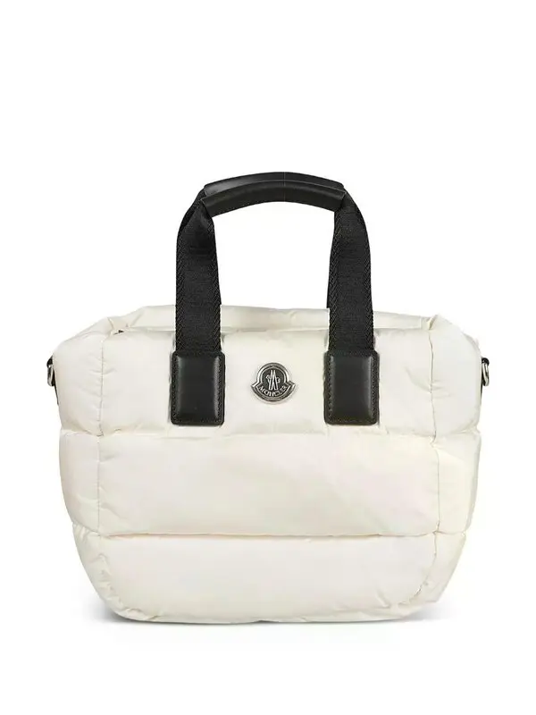 Moncler Mini Padded Tote Bag With Logo Patch