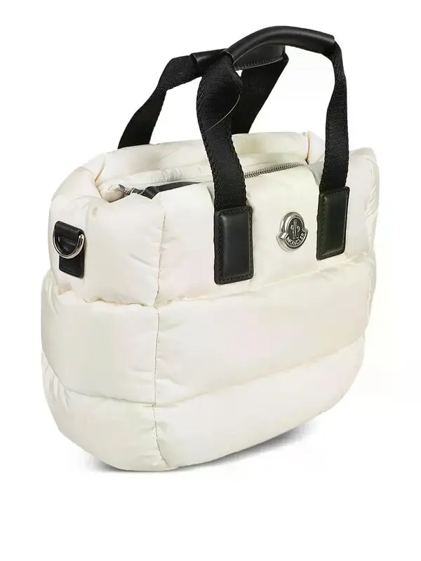 Moncler Mini Padded Tote Bag With Logo Patch