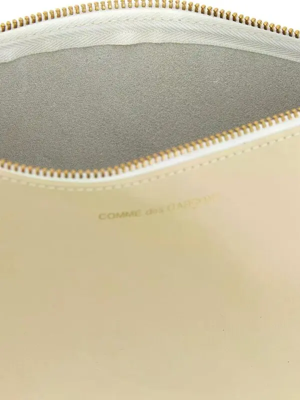 Comme Des Garçons Logo-detail Leather Wallet - Neutrals