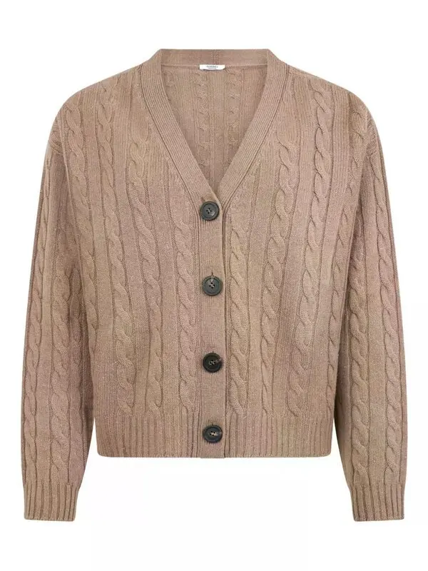 Peserico Cable-knit Button Cardigan