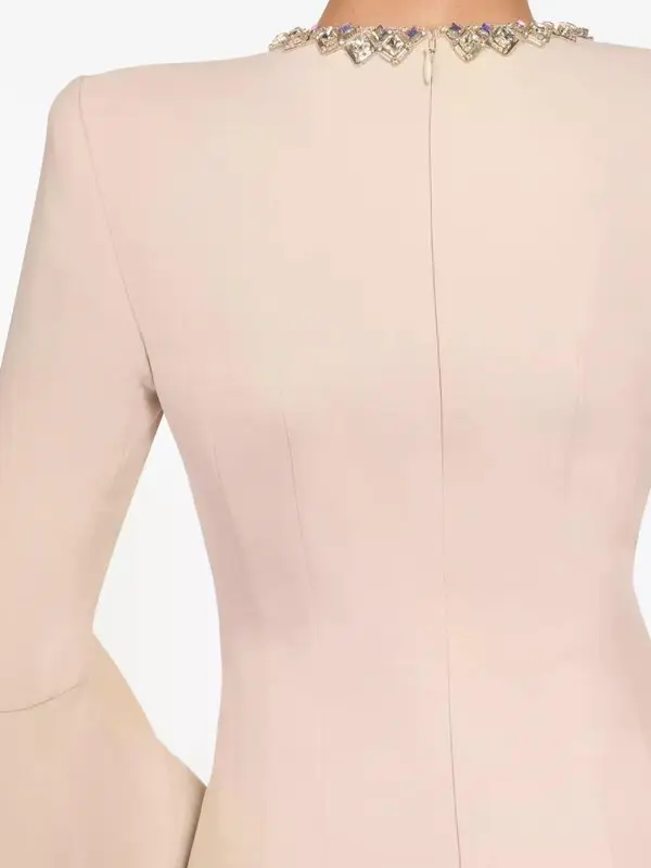 Jenny Packham Margoni Front-embellished Midi Dress