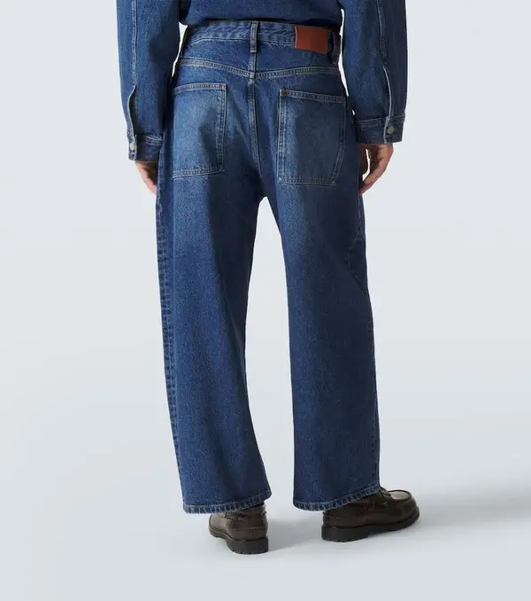 Studio Nicholson Paolo Barrel-leg Jeans - Blue