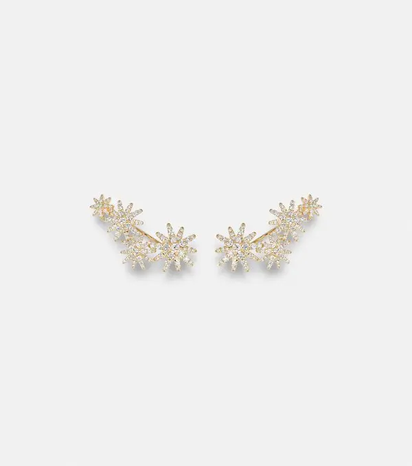 David Yurman Starburst 18kt Earrings With Diamonds - Gold