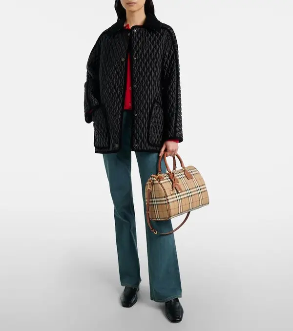 Burberry Medium Check Bowling Bag