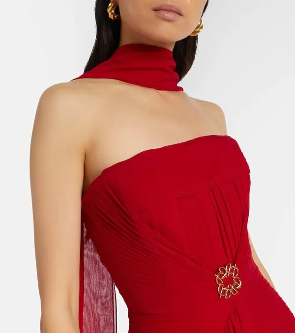 Elie Saab Silk Bustier Gown