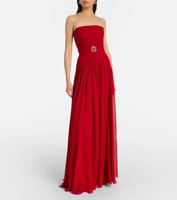 Elie Saab Silk Bustier Gown