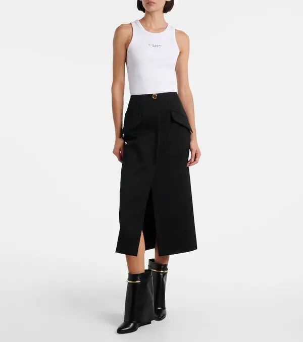Givenchy Shark 95 Leather Mid-calf Boots - Black