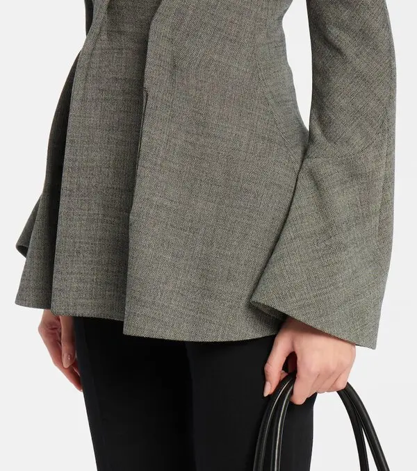 Magda Butrym Draped Wool-blend Blazer