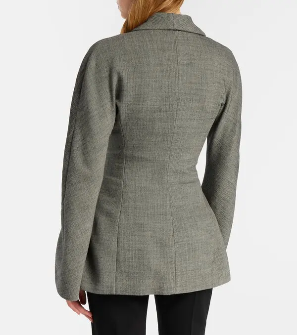 Magda Butrym Draped Wool-blend Blazer
