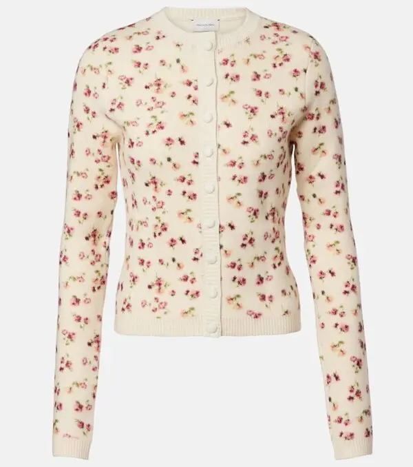 Magda Butrym Wool, Silk, And Cashmere Cardigan