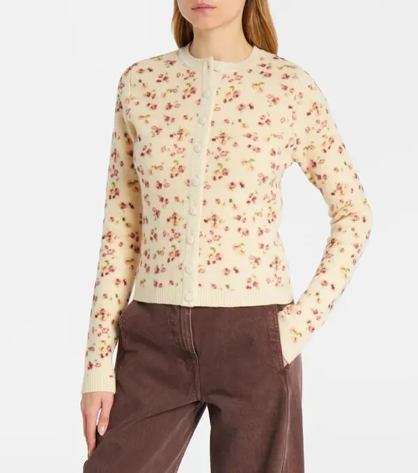 Magda Butrym Wool, Silk, And Cashmere Cardigan