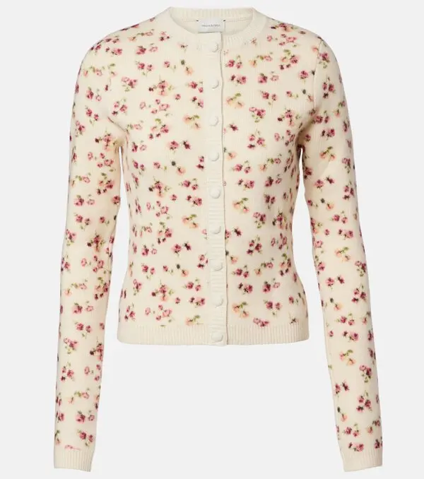 Magda Butrym Wool, Silk, And Cashmere Cardigan - Multicoloured