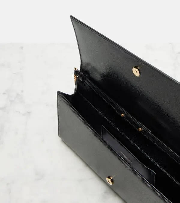 Saint Laurent Kate Leather Clutch