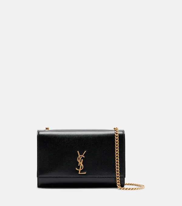 Saint Laurent Small Leather Shoulder Bag - Black