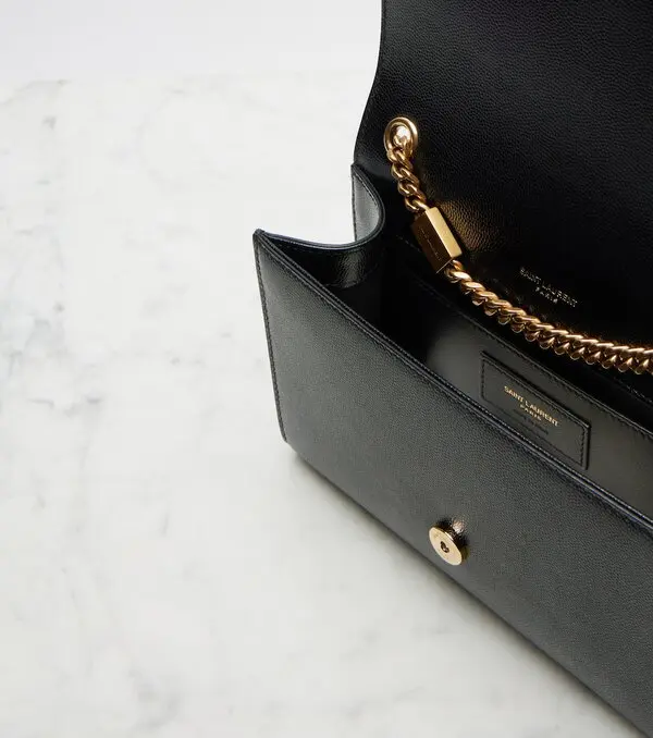 Saint Laurent Small Leather Shoulder Bag - Black