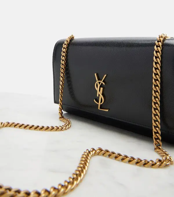 Saint Laurent Small Leather Shoulder Bag - Black