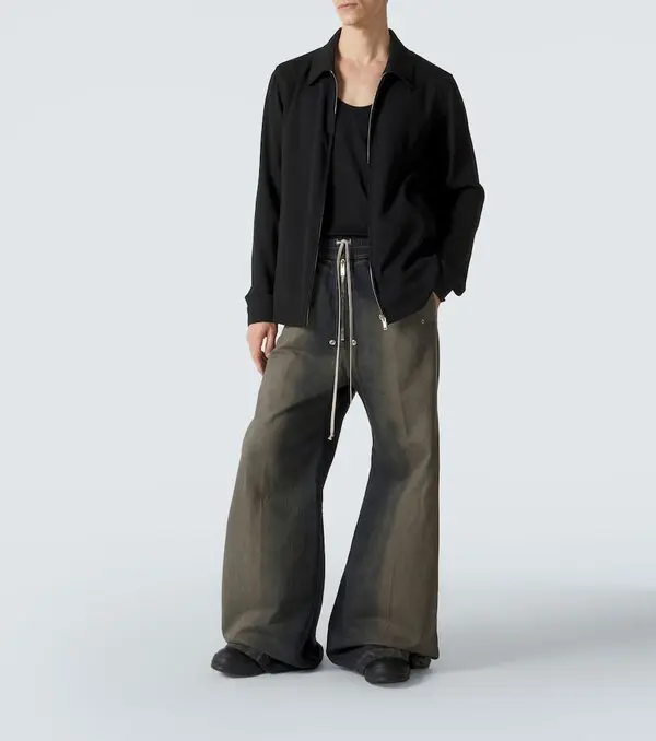 Rick Owens Wool Zip Jacket - Black