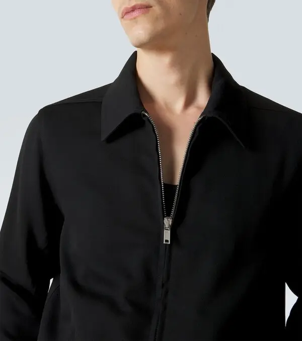 Rick Owens Wool Zip Jacket - Black