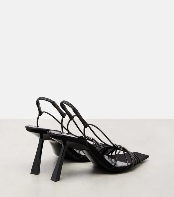 Saint Laurent Jerry Leather Slingback Sandals