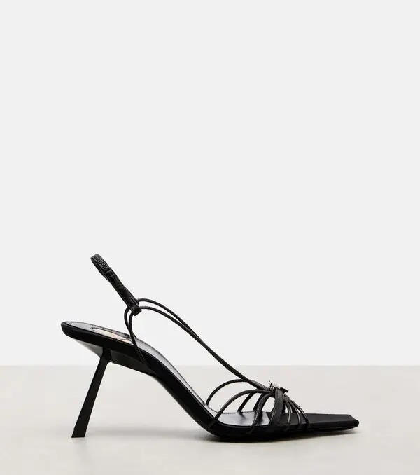 Saint Laurent Jerry Leather Slingback Sandals