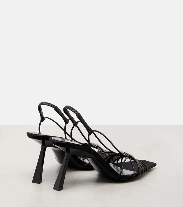 Saint Laurent Jerry Leather Slingback Sandals