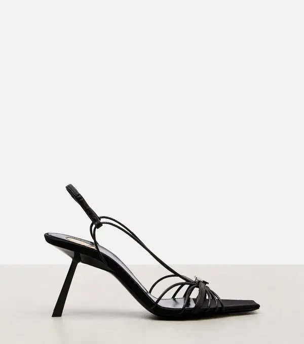 Saint Laurent Jerry Leather Slingback Sandals