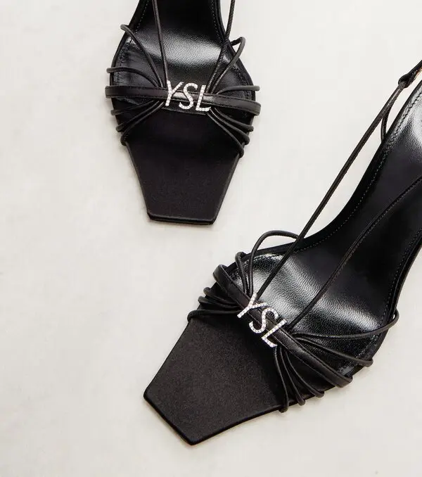 Saint Laurent Jerry Leather Slingback Sandals