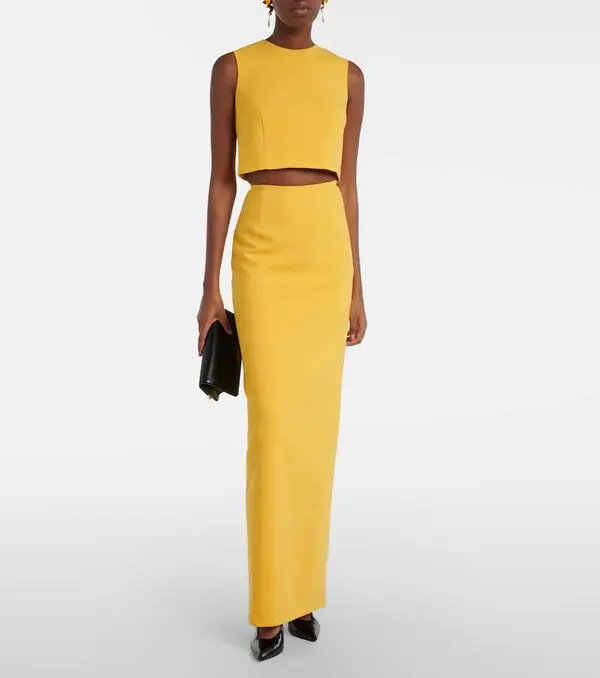 Carolina Herrera Wool-blend Maxi Skirt