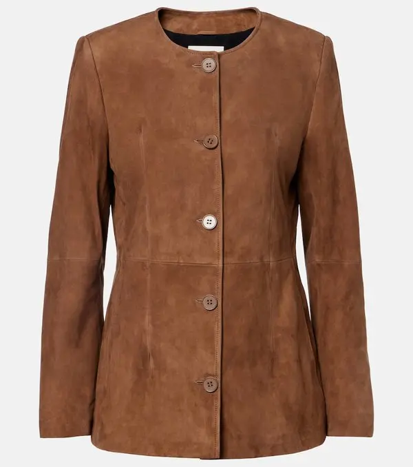 Nour Hammour Maud Suede Jacket - Brown