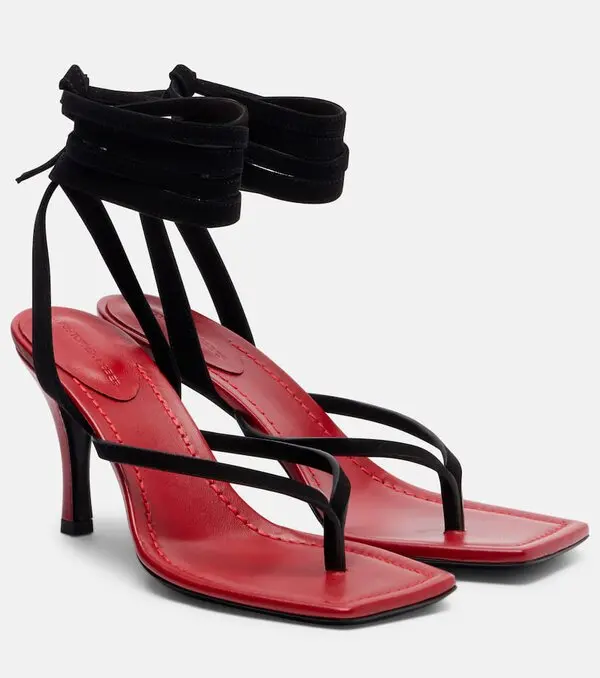 Christopher Esber Frida Leather Sandals - Black
