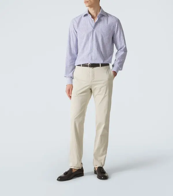 Kiton Cotton-blend Chinos - Beige